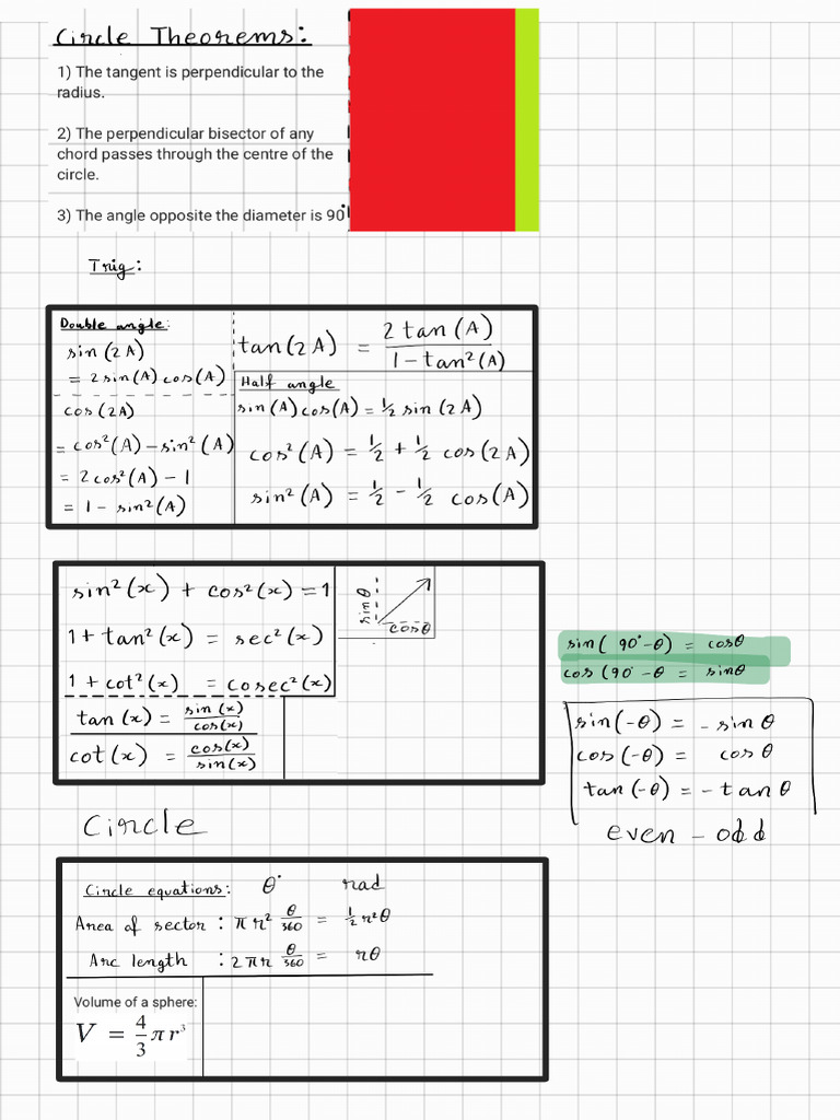Maths Flash Cards | PDF