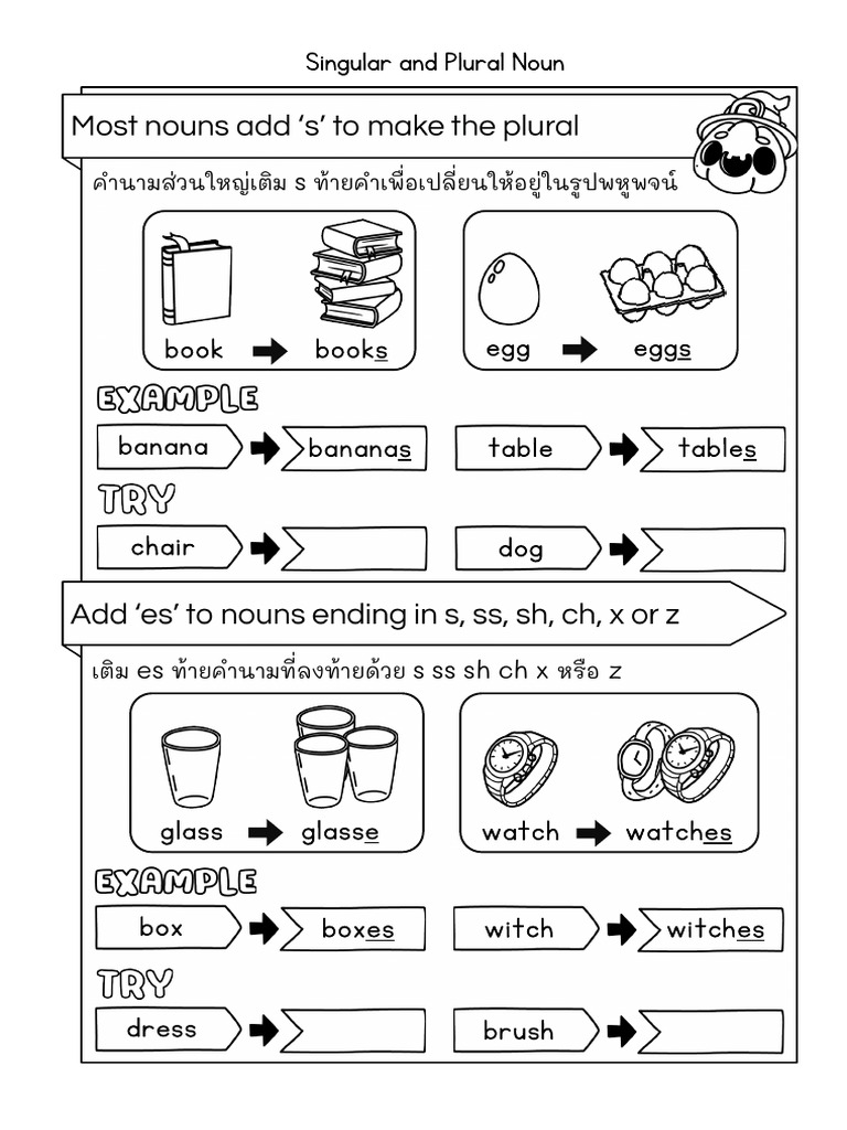 Singular and Plural Nouns Guide | PDF | Plural | Syntax