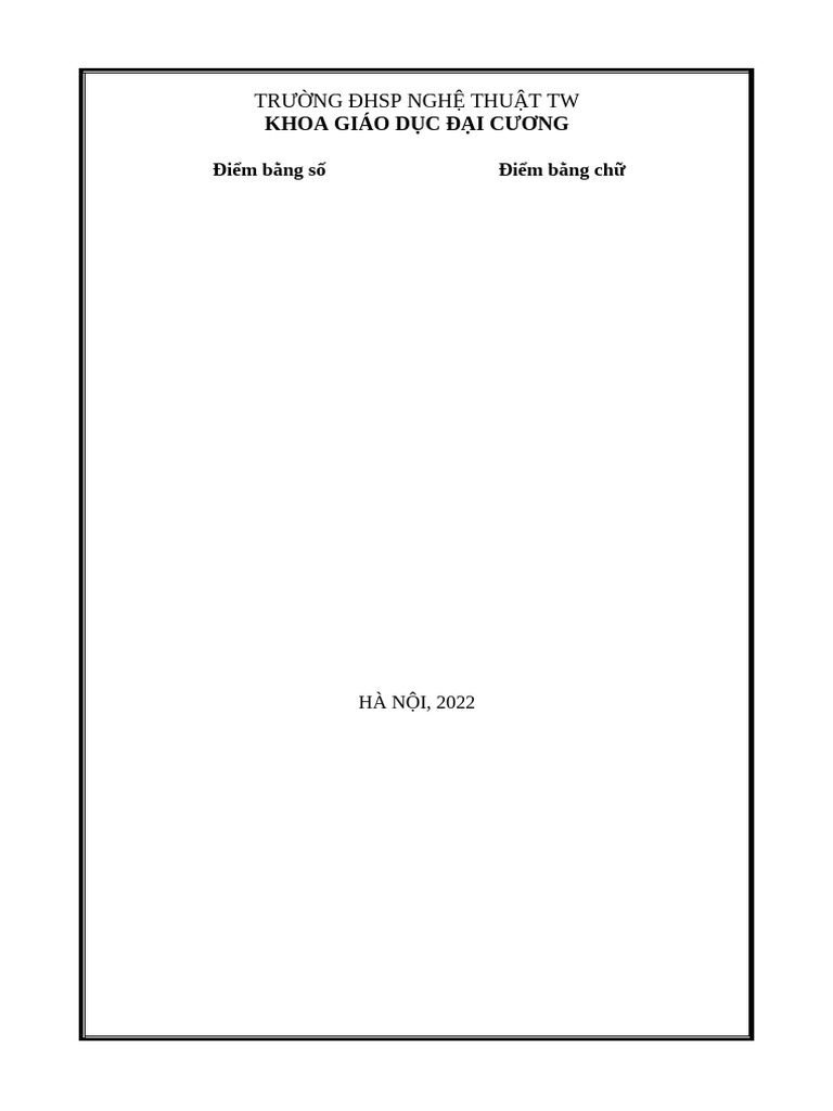 Bài Tieu Luan | PDF