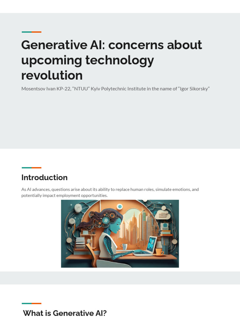 Generative AI Concerns About Upcoming Technology | PDF