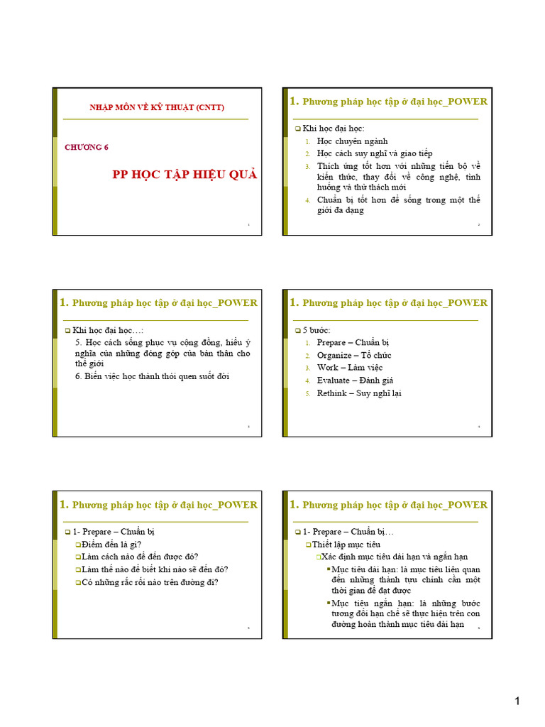 Bai 6 - 1 - PP học tập hiệu quả | PDF