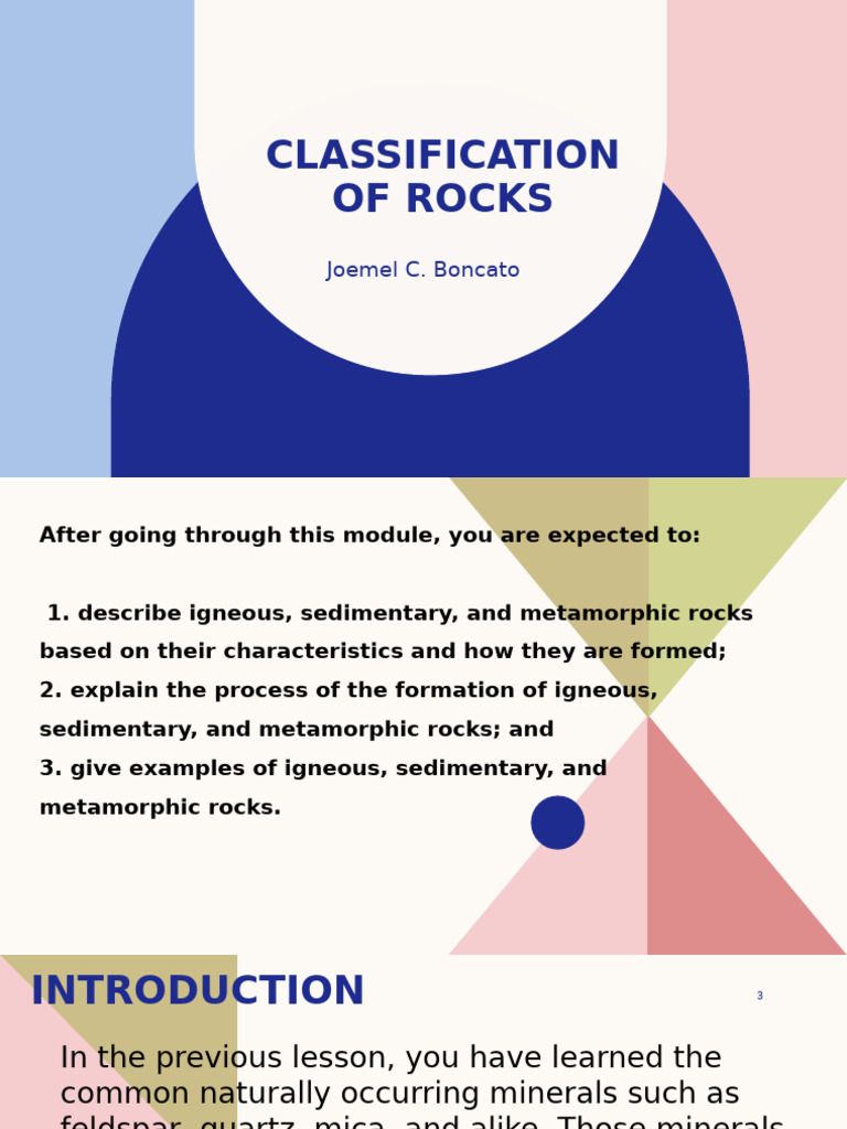 Rock Classification Guide | PDF