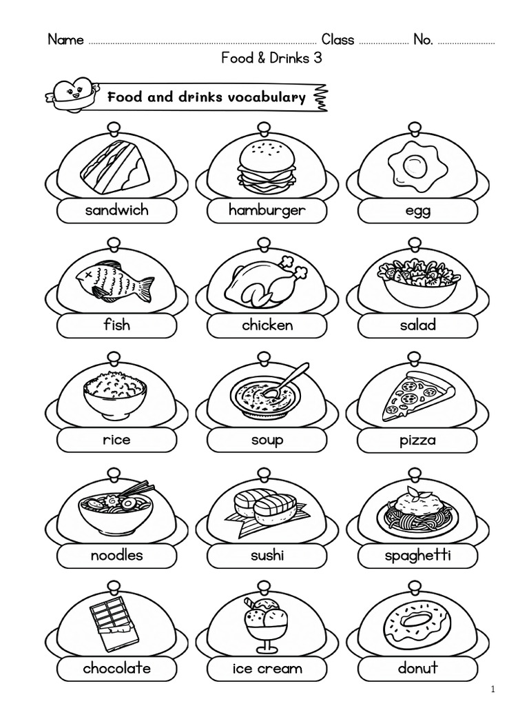 FoodDrinks3 ป.3 | PDF