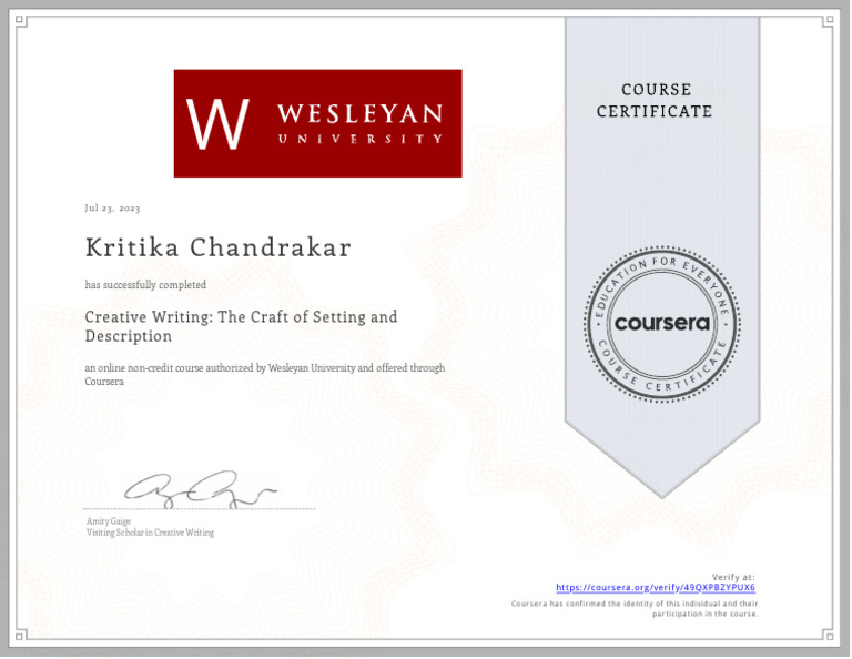 Cousera Certificate 1 | PDF