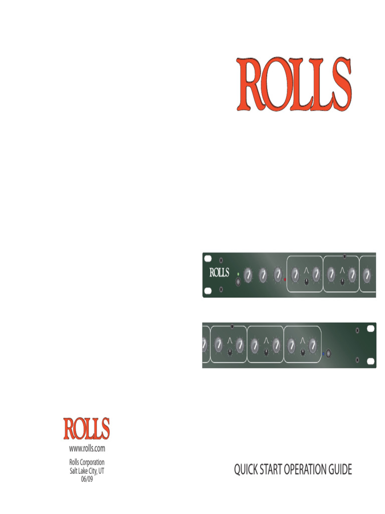 Manual Rpq160b | PDF | Equalization (Audio) | Audio Engineering