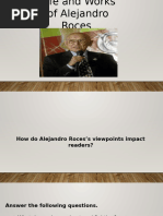 Life and Works Of: Alejandro R. Roces | PDF