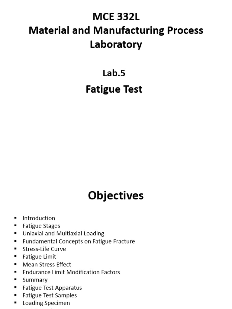 Fatigue Test | PDF | Fatigue (Material) | Fracture