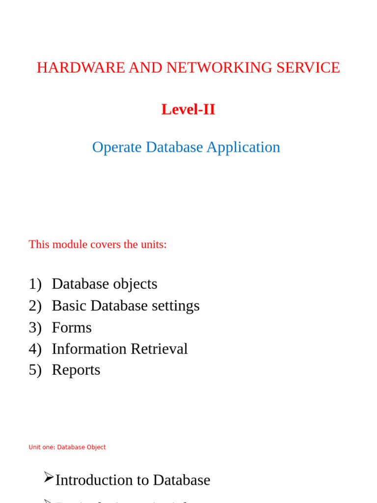 Operate Database Application | PDF | Databases | Table (Database) Operate Database Application | PDF | Databases | Table (Database)
