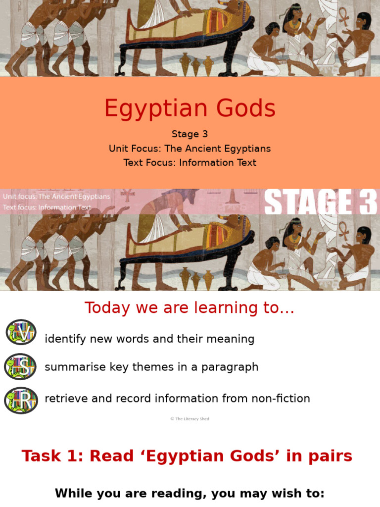 Egyptian Gods Stage 3 Comp - Teaching Slides | PDF | Osiris | Isis