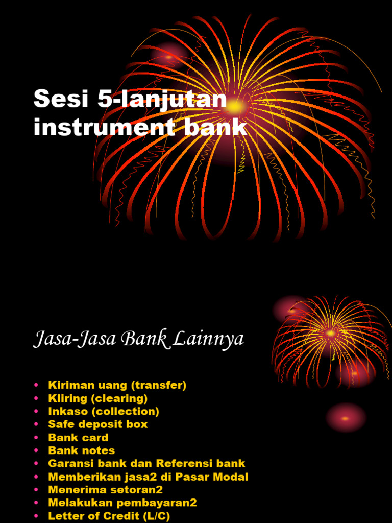 Materi 5 - Instrument Bank | PDF | Bisnis | Hukum