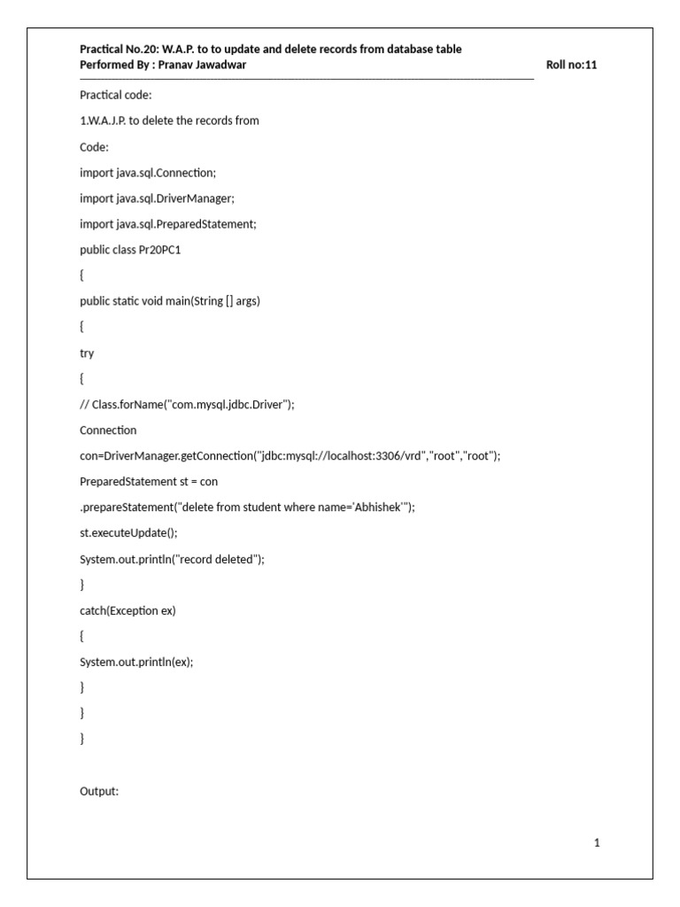 R.Practical 20th | PDF | Databases | Software