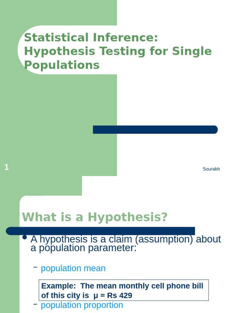 Hypothesis Testing Guide | PDF | Null Hypothesis | Hypothesis