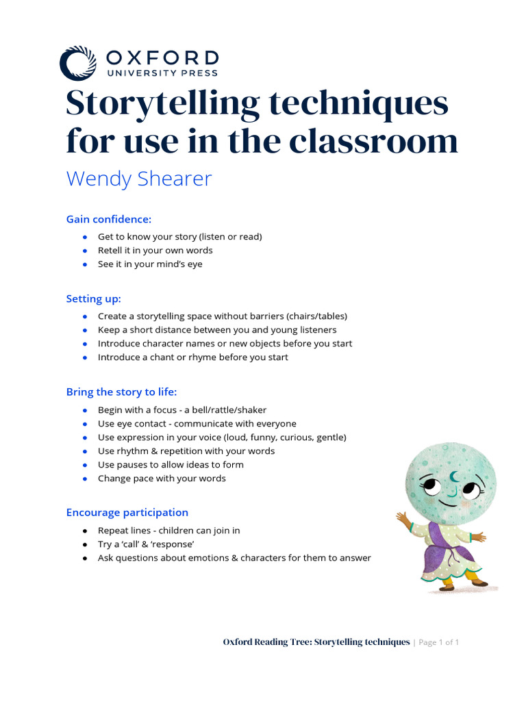 6876 - Storytelling Techniques Handout | PDF | Self-Improvement