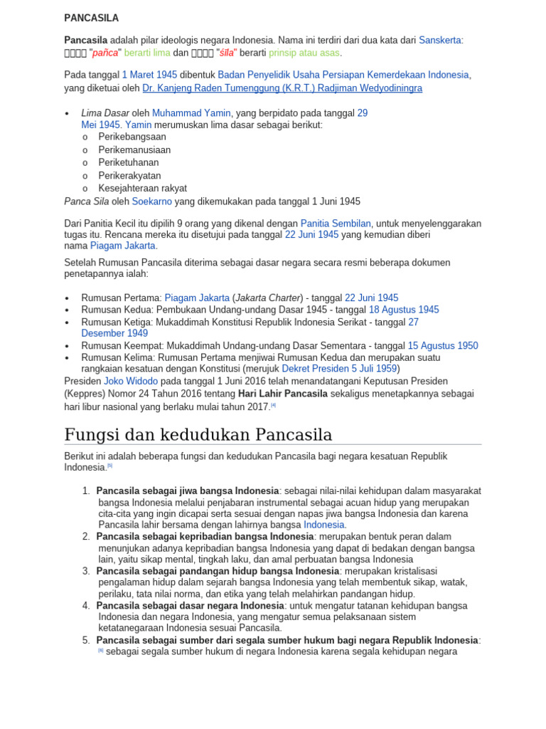 Panca Sila | PDF