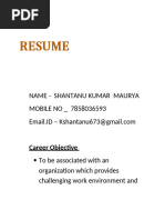 10th Pass Resume Format | PDF