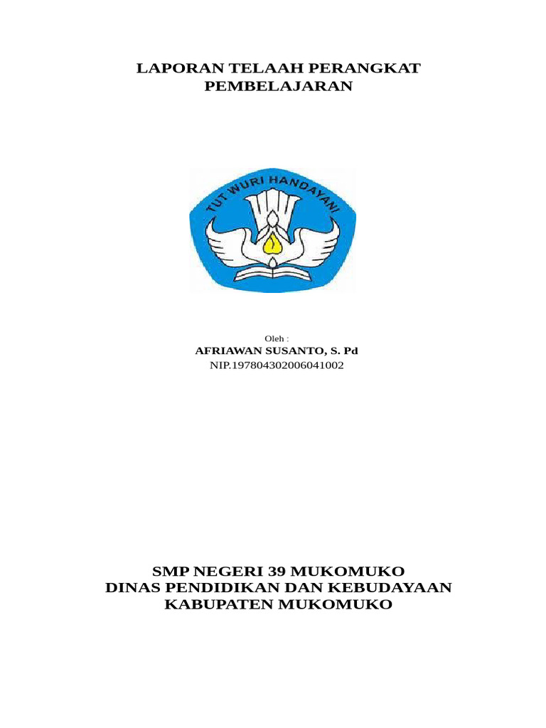 Laporan Telaah Perangkat Pembelajaran | PDF | Karier & Perkembangan | Seni Laporan Telaah Perangkat Pembelajaran | PDF | Karier & Perkembangan | Seni
