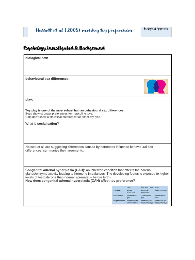 Hassett Et Al (2008) Monkey Toy Preferences - Booklet 23 24 | PDF ...