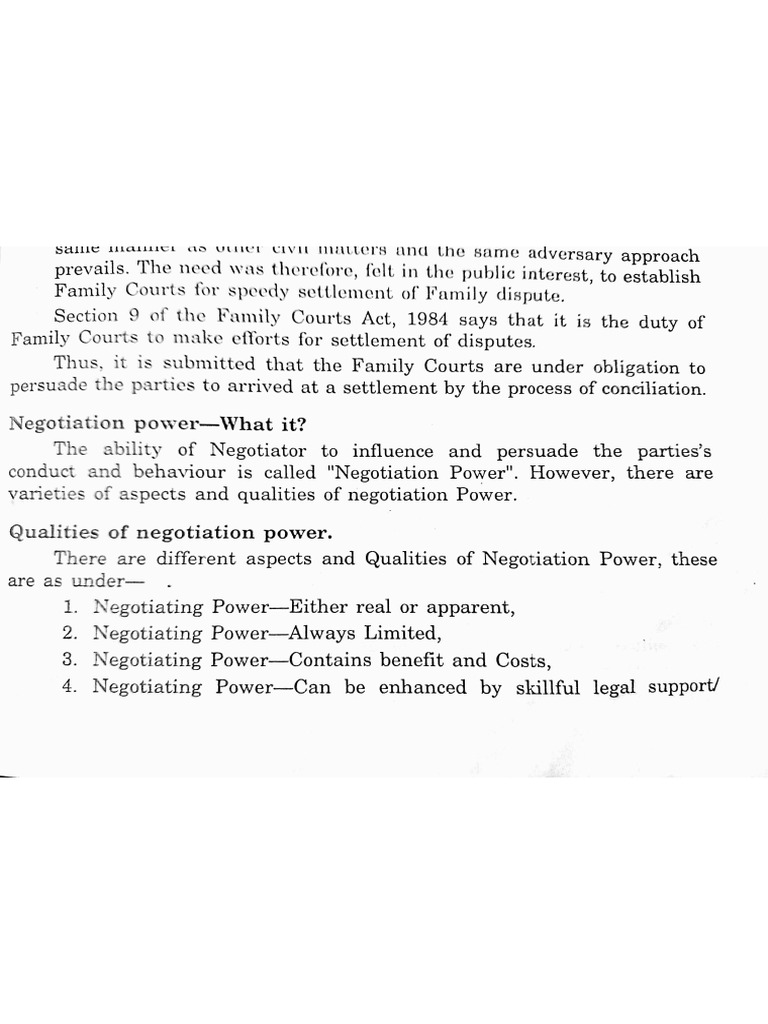 Unit 4 Power To Negotiate | PDF