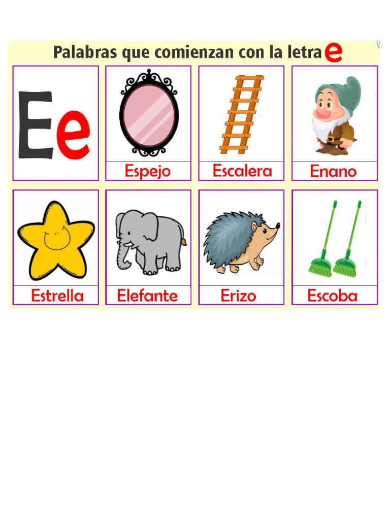 Taller Letra e | PDF