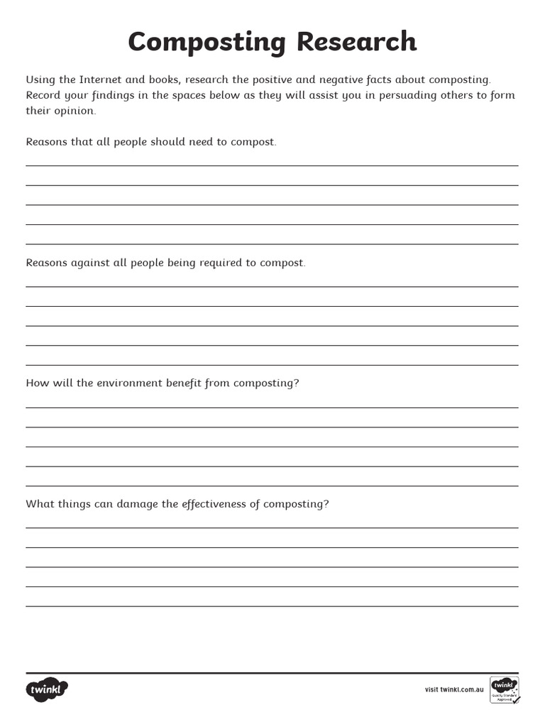 Composting Research Activity Sheet | PDF