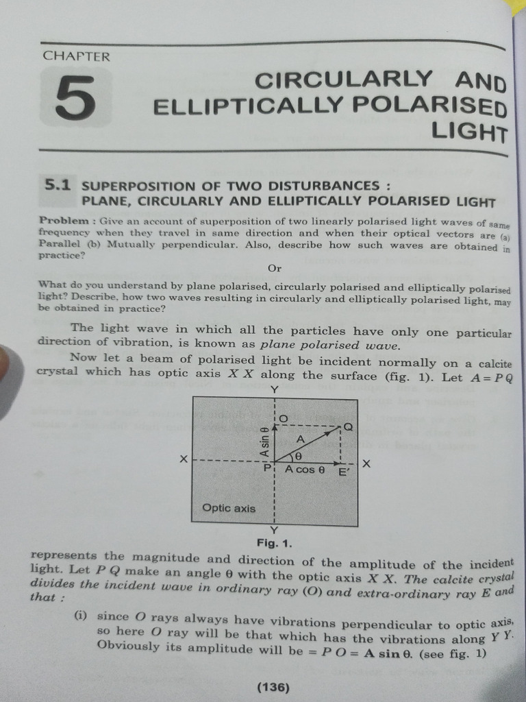 Circular A D Elliptically Polarized Light... | PDF | Polarization ...