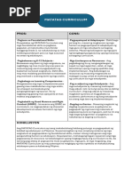 Column Writing - Matatag Na Kurikulum | PDF