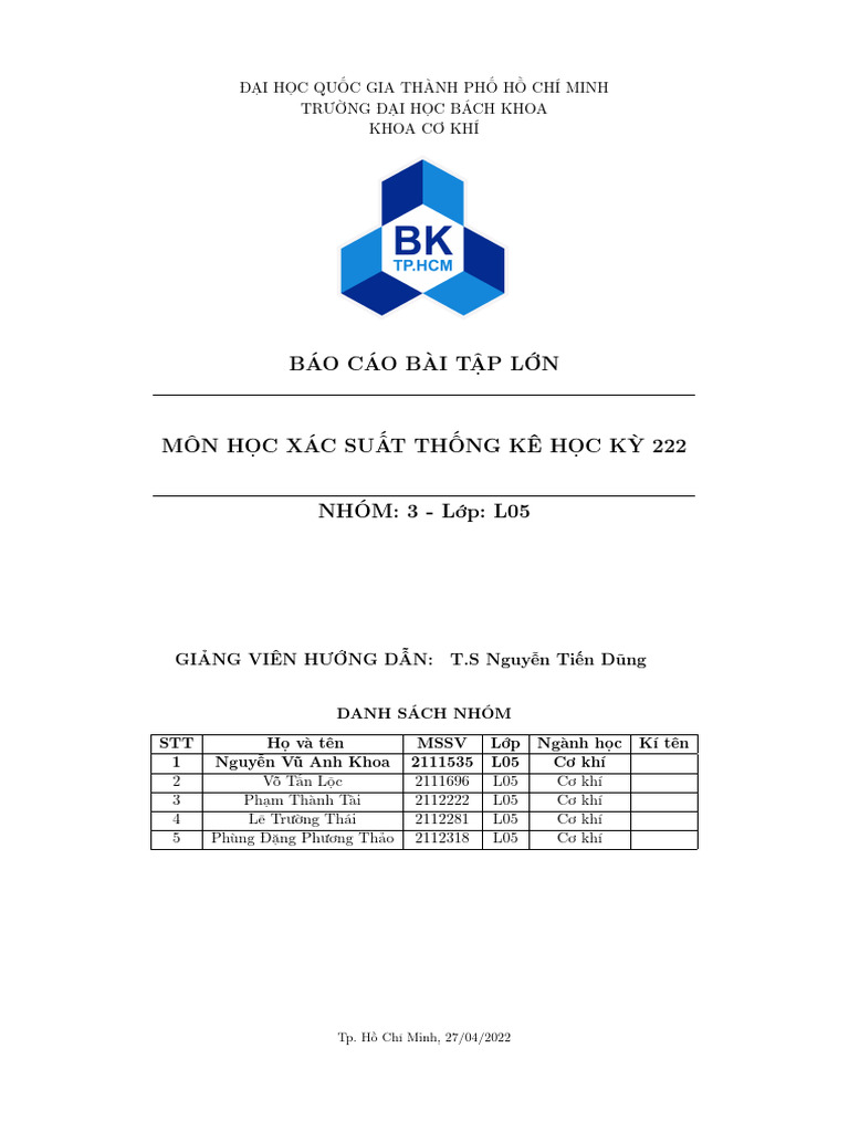 MT2013 L05 Nhom3 NguyenVuAnhKhoa 2111535 | PDF