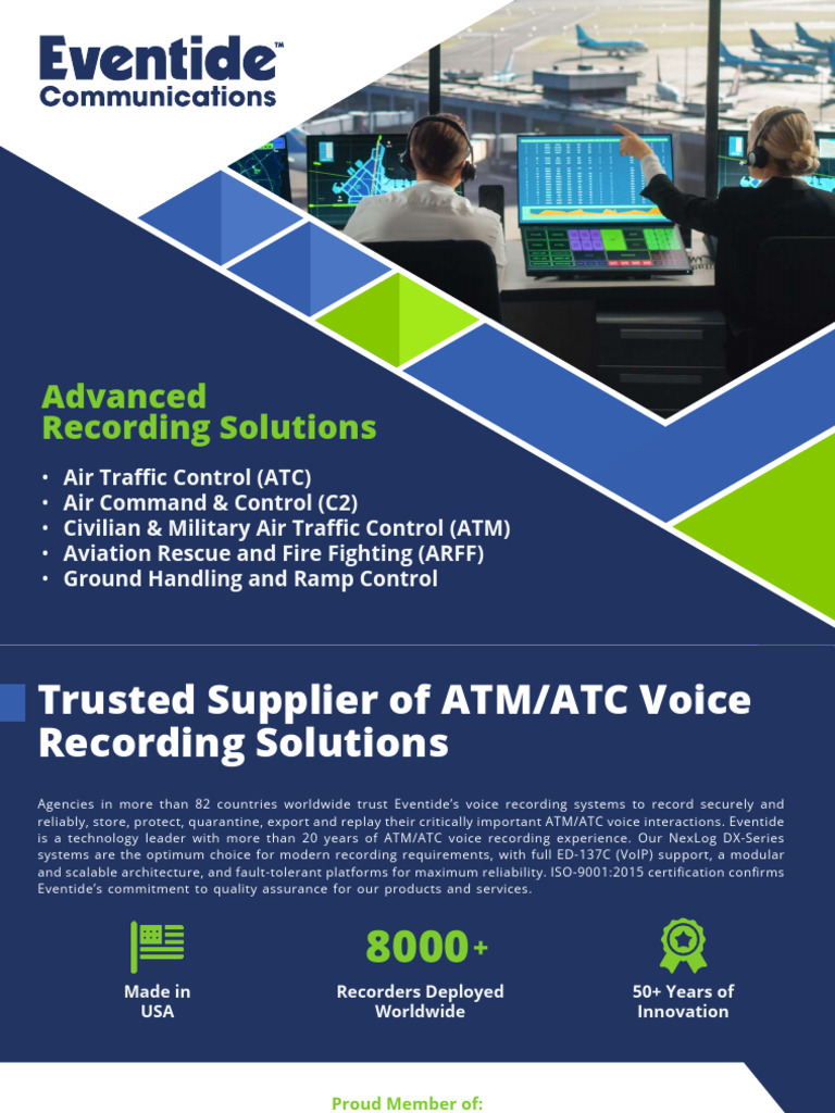 NexLog DX-Series ATC Voice Recorders | PDF | Voice Over Ip | Air ...