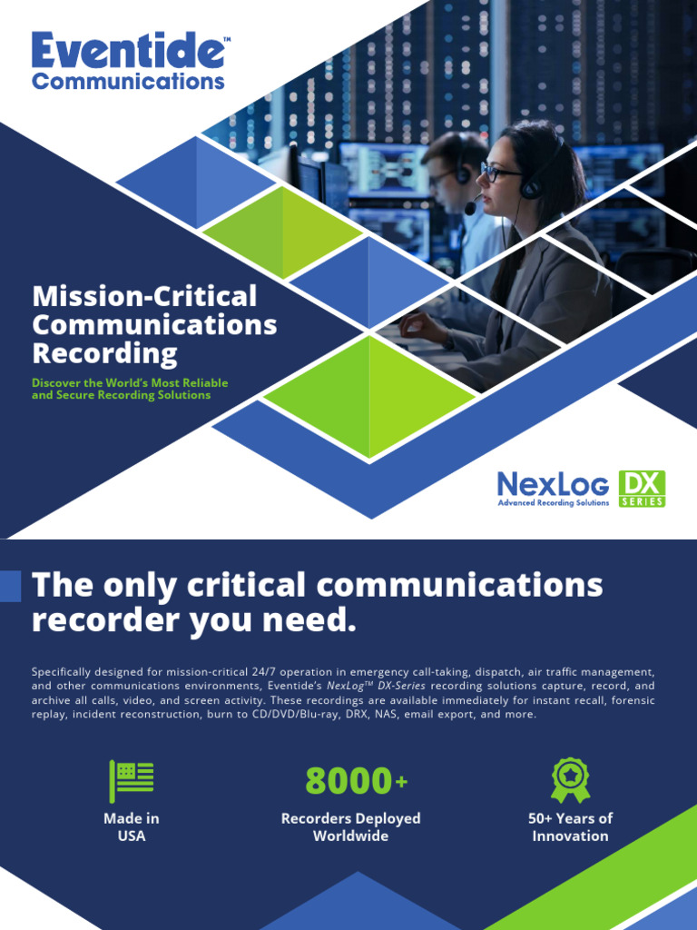 2024 02 12 EXTENDED Eventide Nexlog Brochure Manufacturer | PDF | Cloud Computing | Operating System