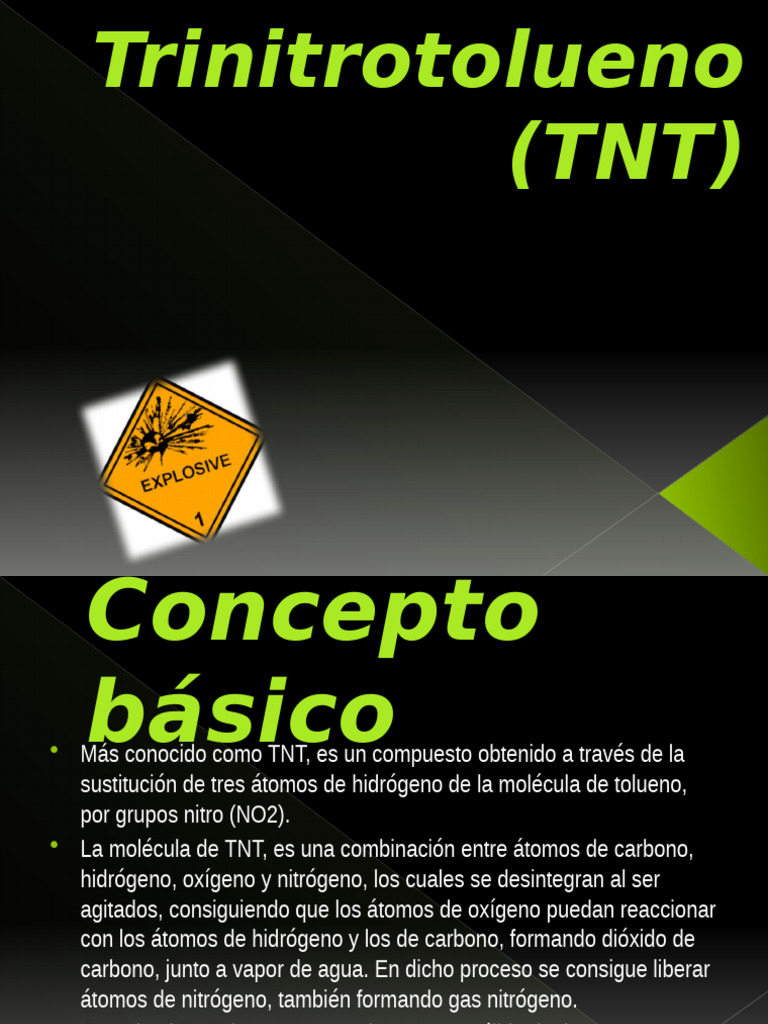 Trinitrotolueno (TNT) | PDF | Arte | Ciencia y matemáticas