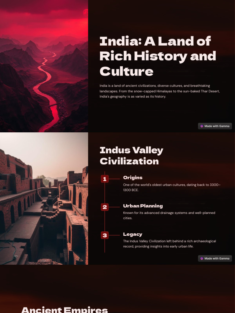 India A Land of Rich History and Culture | PDF | Himalayas | South Asia