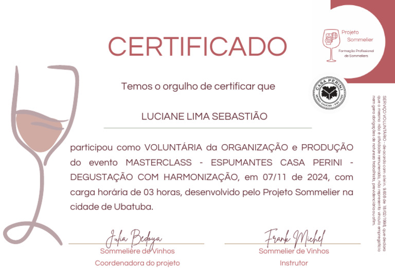 Certificado MASTERCLASS | PDF
