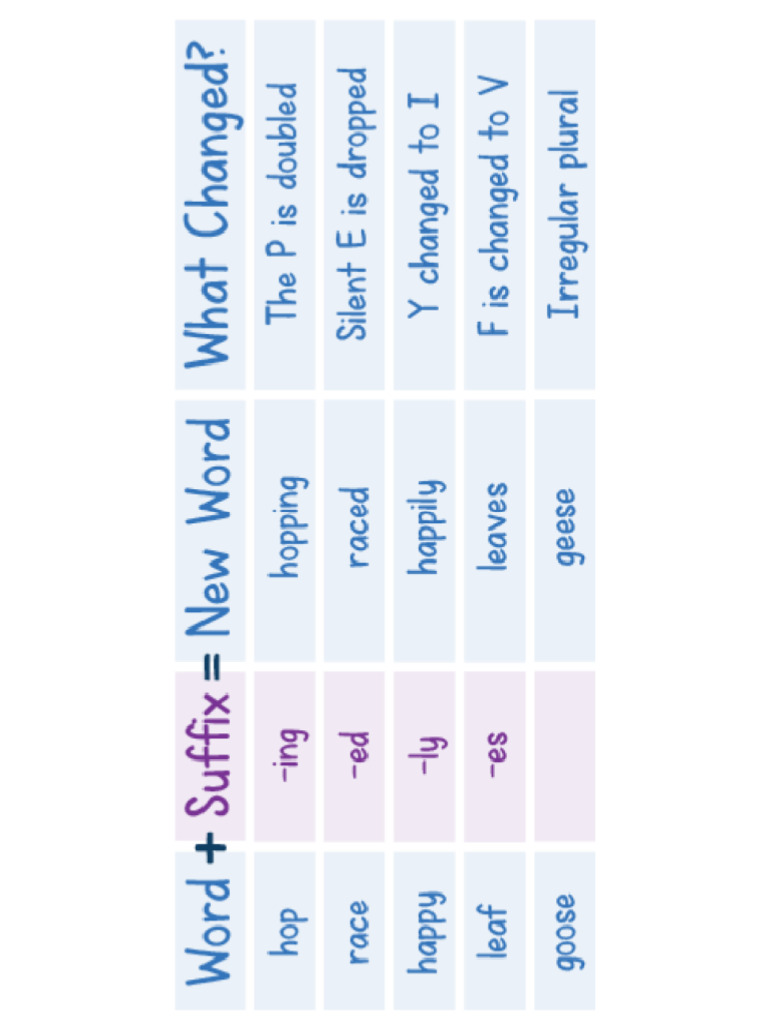 Root Word and Suffix | PDF