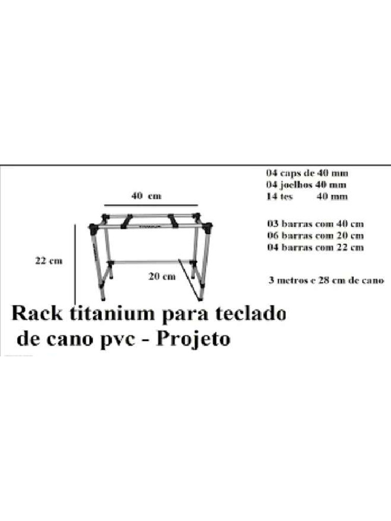 Estante para Teclado - Medidas | PDF