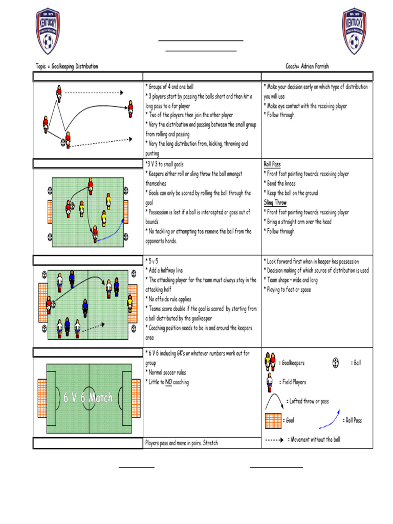 Goalkeeping - Distribution | PDF | Football Codes | Ball Games