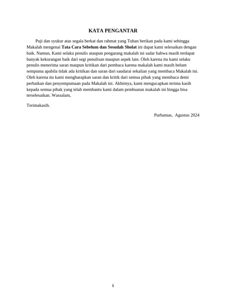 Kata Pengantar Makalah Agama New | PDF | Karier & Perkembangan | Kajian Bahasa Asing