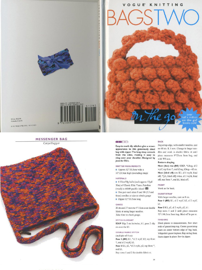 VogueÂ® Knitting On The Go! Bags Two (PDFDrive) | PDF