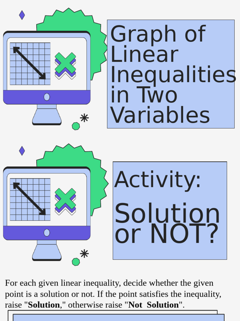 Graph of Linear Inequality | PDF | Applied Mathematics | Mathematical ...