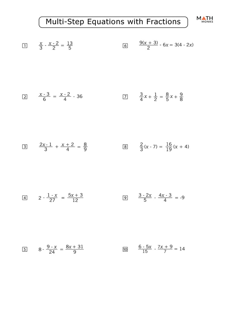 Fractional Equations WS | PDF