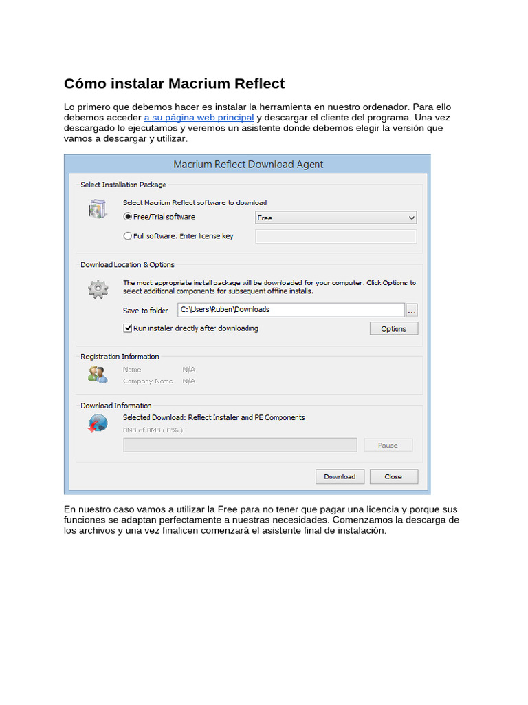 Cómo Instalar Macrium Reflect | PDF | Negocios