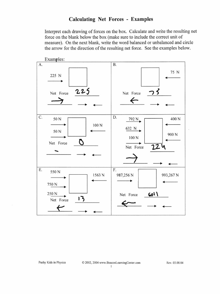Forces Packet#1 | PDF