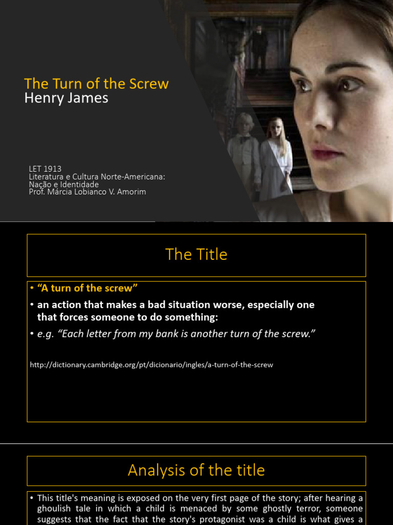 The Turn of The Screw - 2018.1 - Updated | PDF | Narration | The Turn ...