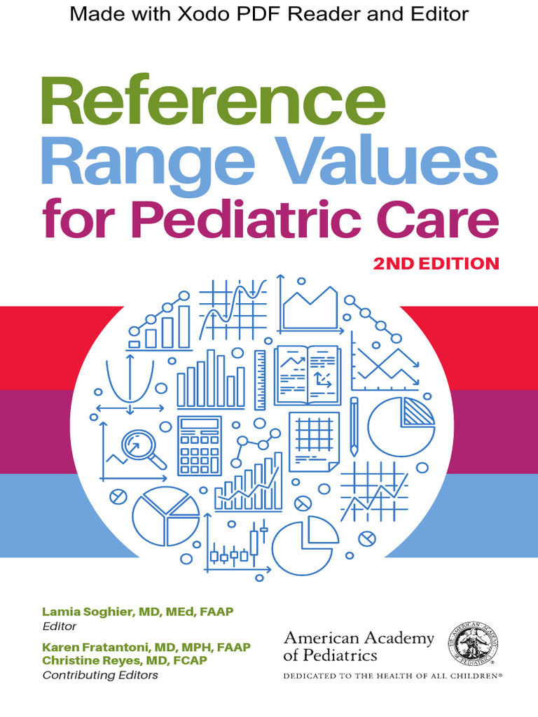AAP - Reference Range Values For Pediatric | PDF | Pediatrics | Infants