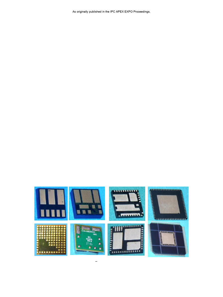 Assembly Challenges Bottom Terminated Ipc | PDF | Soldering ...