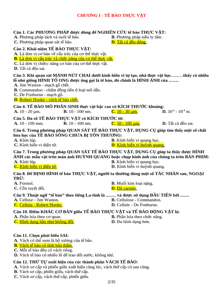 Chương I TVD | PDF