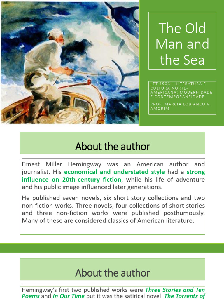 The Old Man and The Sea - Hemingway | PDF