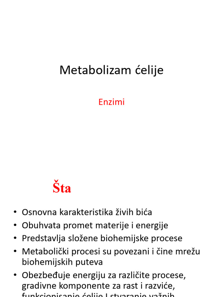 Metabolizam 2024. | PDF