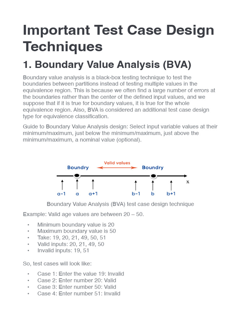 Test Case Design Essential Techniques 1731619225 | PDF | Software ...