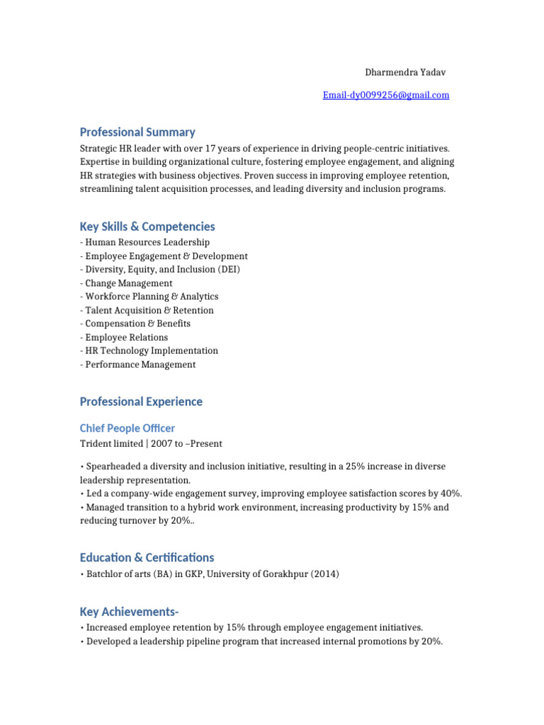 People - Officer - Resume DH | PDF | Career & Growth | Self-Improvement