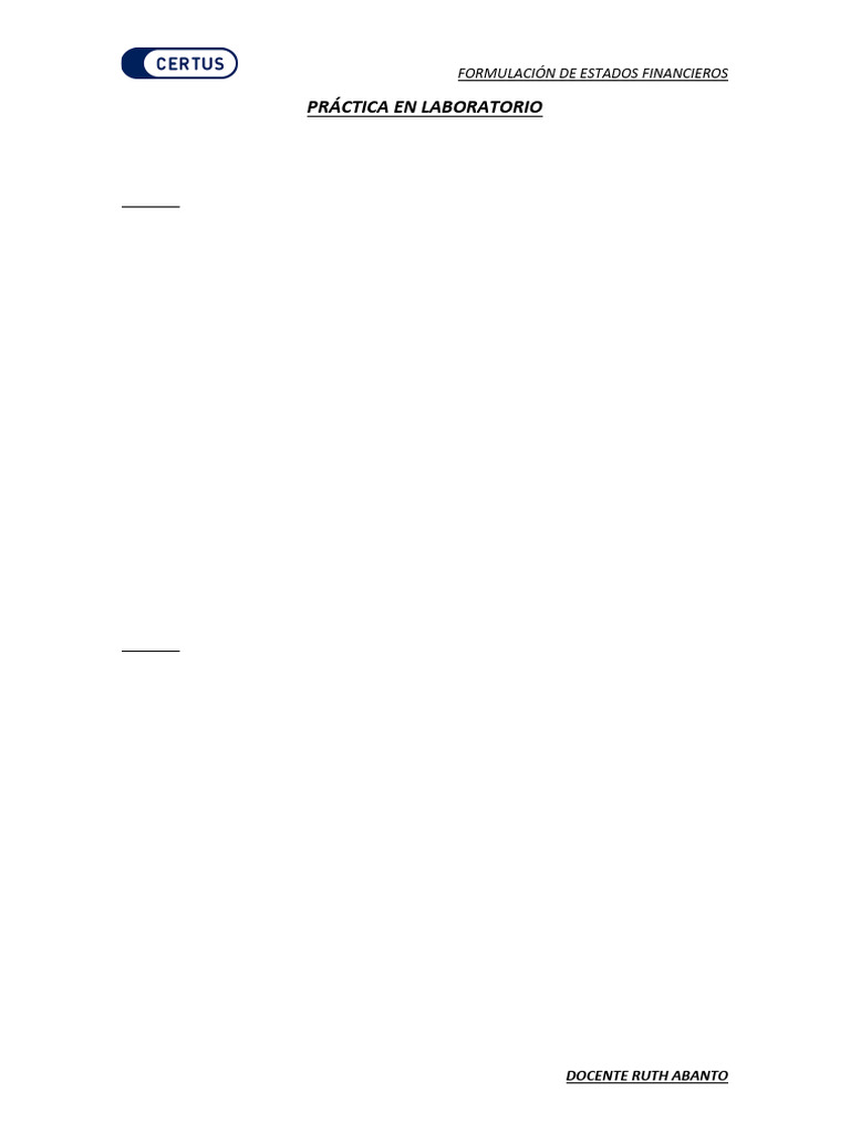 Práctica en Laboratorio - Ecpn | PDF | Contabilidad | Valor neto